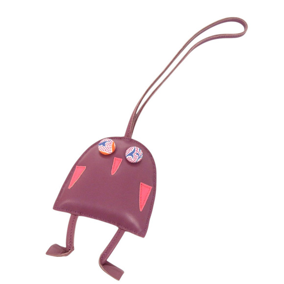 Hermes | Jewelry | Hermes Owl Petit H Agneau Milo Purple Accessory Bag ...